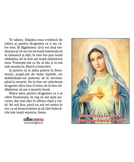 Pliant. Consfințirea familiei la Inima Neprihănită a Mariei