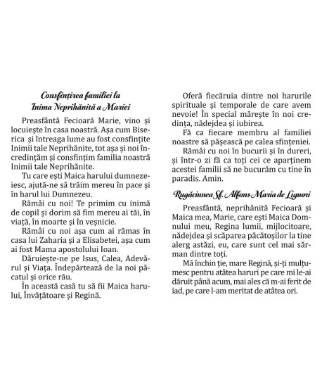 Pliant. Consfințirea familiei la Inima Neprihănită a Mariei